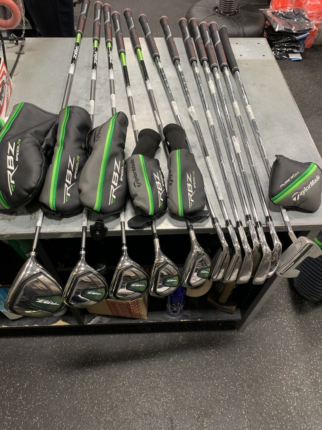 Used Taylormade Rbz 12 Piece Regular Flex Graphite Shaft Men's Package ...