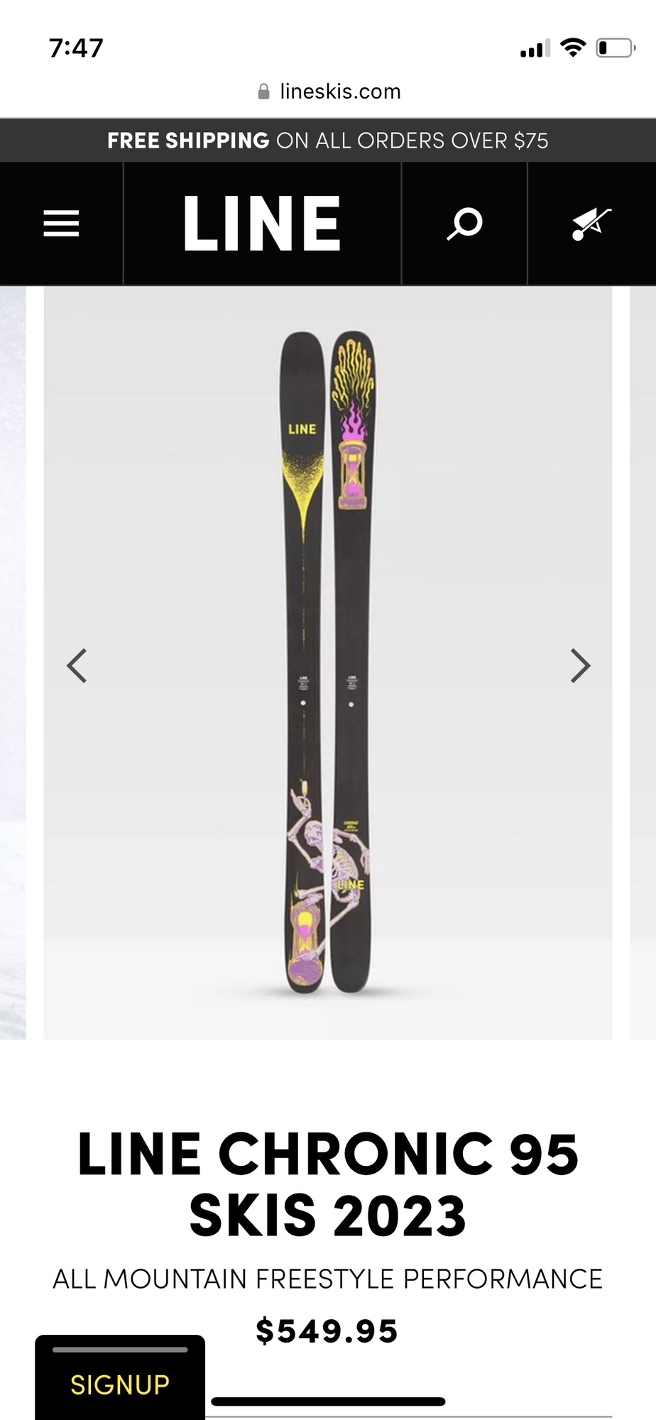 LINE CHRONIC 171 (NEVER USED - 2023) Skis | SidelineSwap