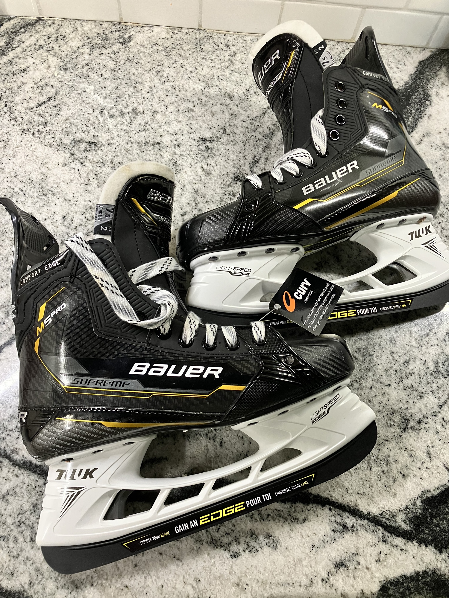 New Bauer Size 7.5 Supreme M5 Pro Hockey Skates | SidelineSwap