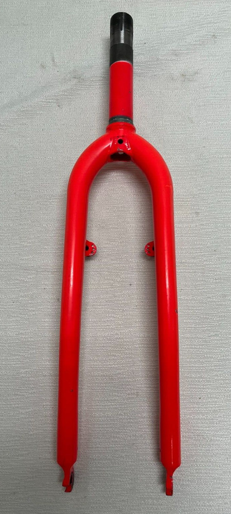 Vintage 1990s Trek(?) Neon Orange CrMo Mtn Bike Fork 145mm 1-1/8 ...