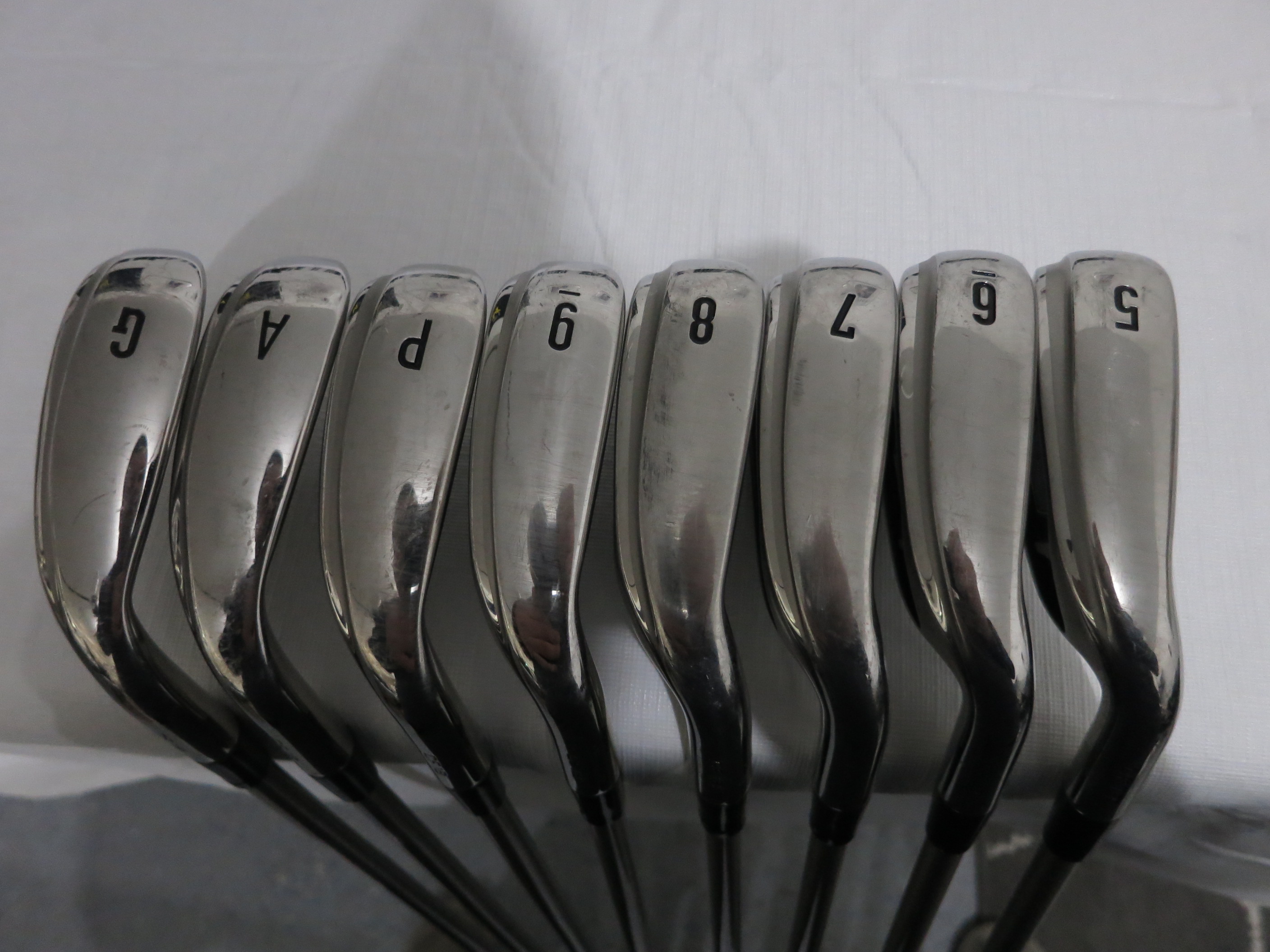 Callaway Rogue X Iron Set -5-PW, AW, GW- SteelFiber Regular Graphite -0 ...
