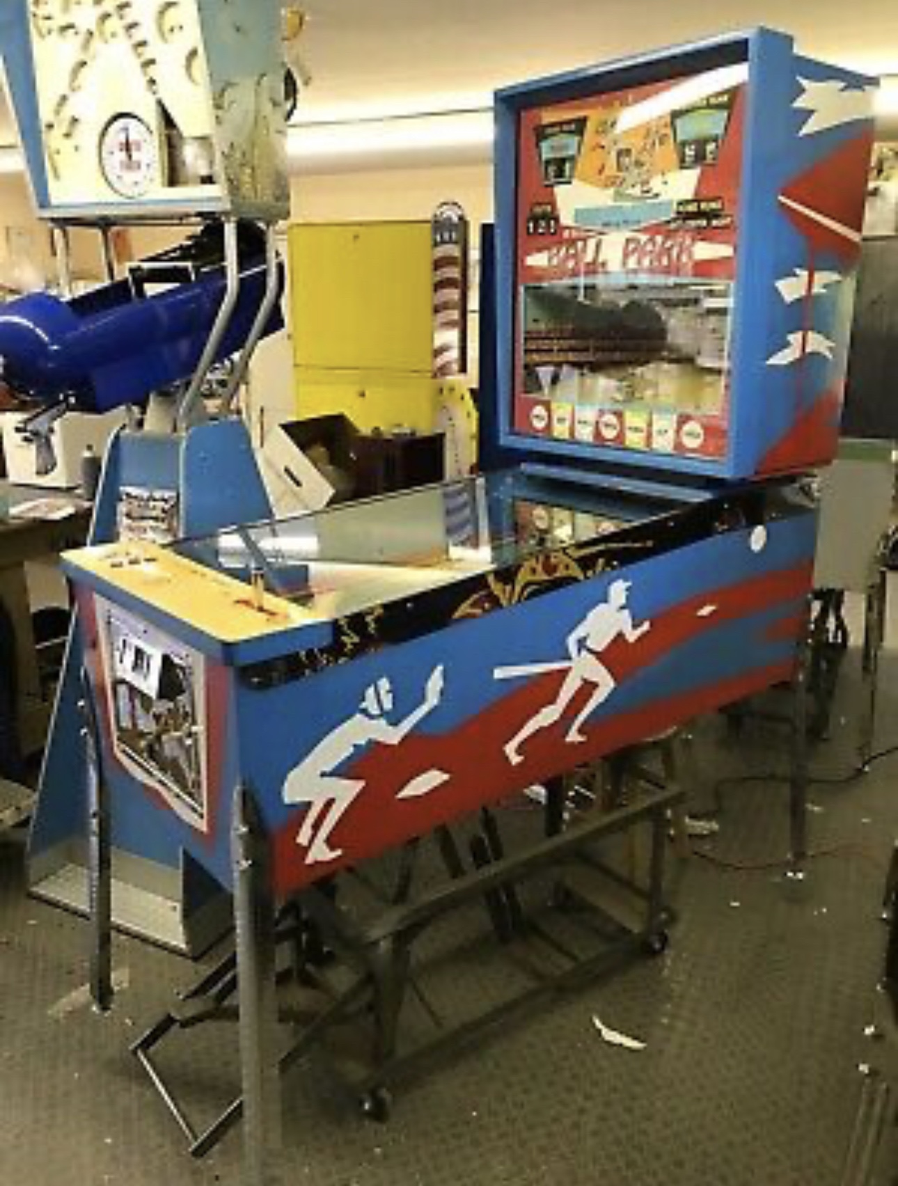 Fully Restored Custom Vintage Williams Ball Park Baseball arcade game ...