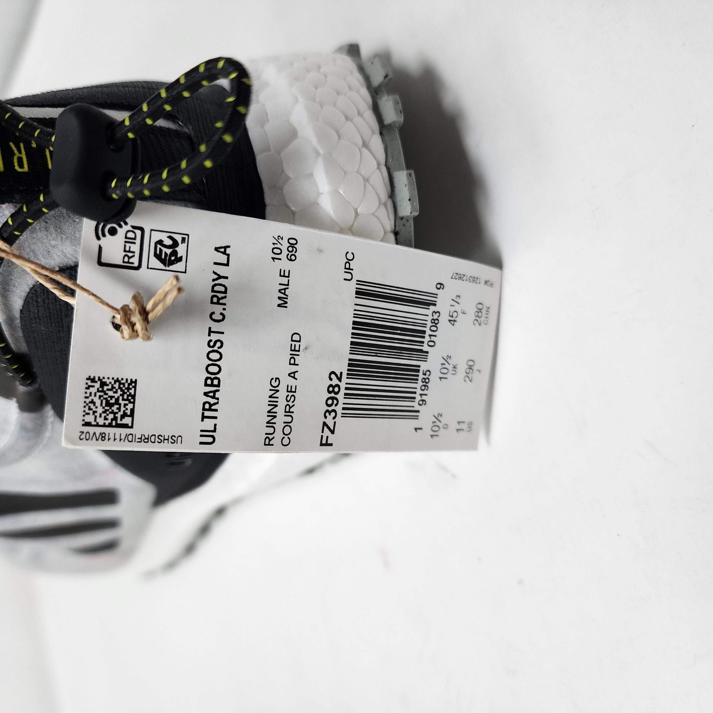 Adidas Running Shoes Mens 11 Grey Ultra Boost Cold Ready Lab Laceless ...