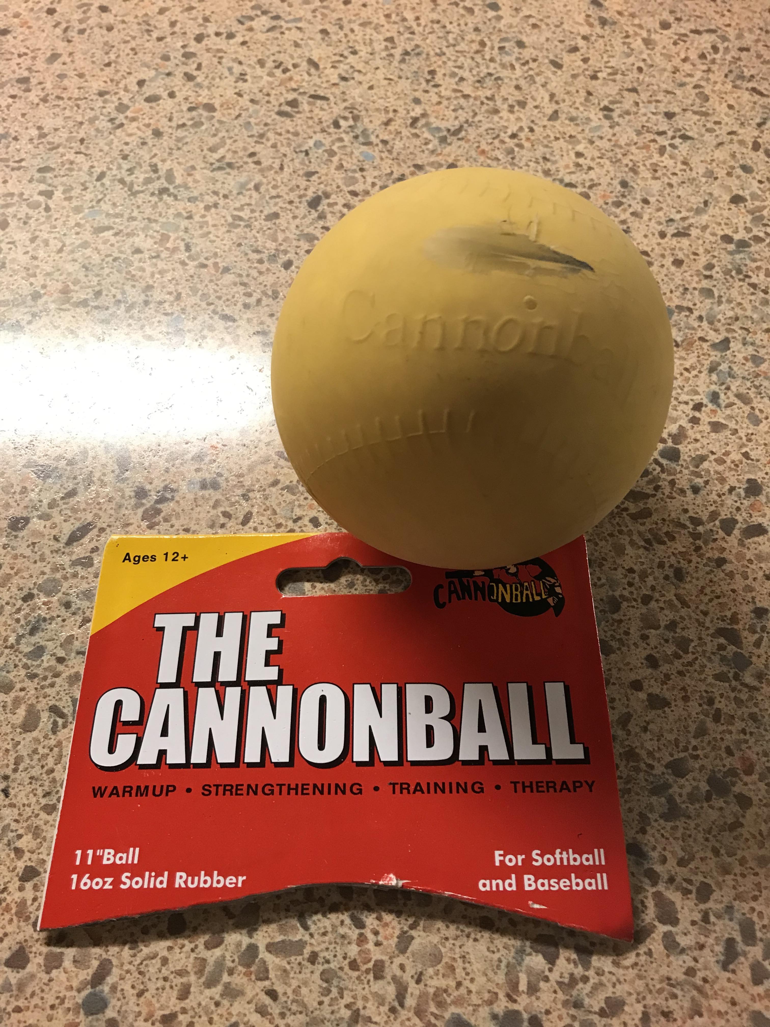 Used Cannon Ball 11" 16oz Training Softball - not for full motion ...
