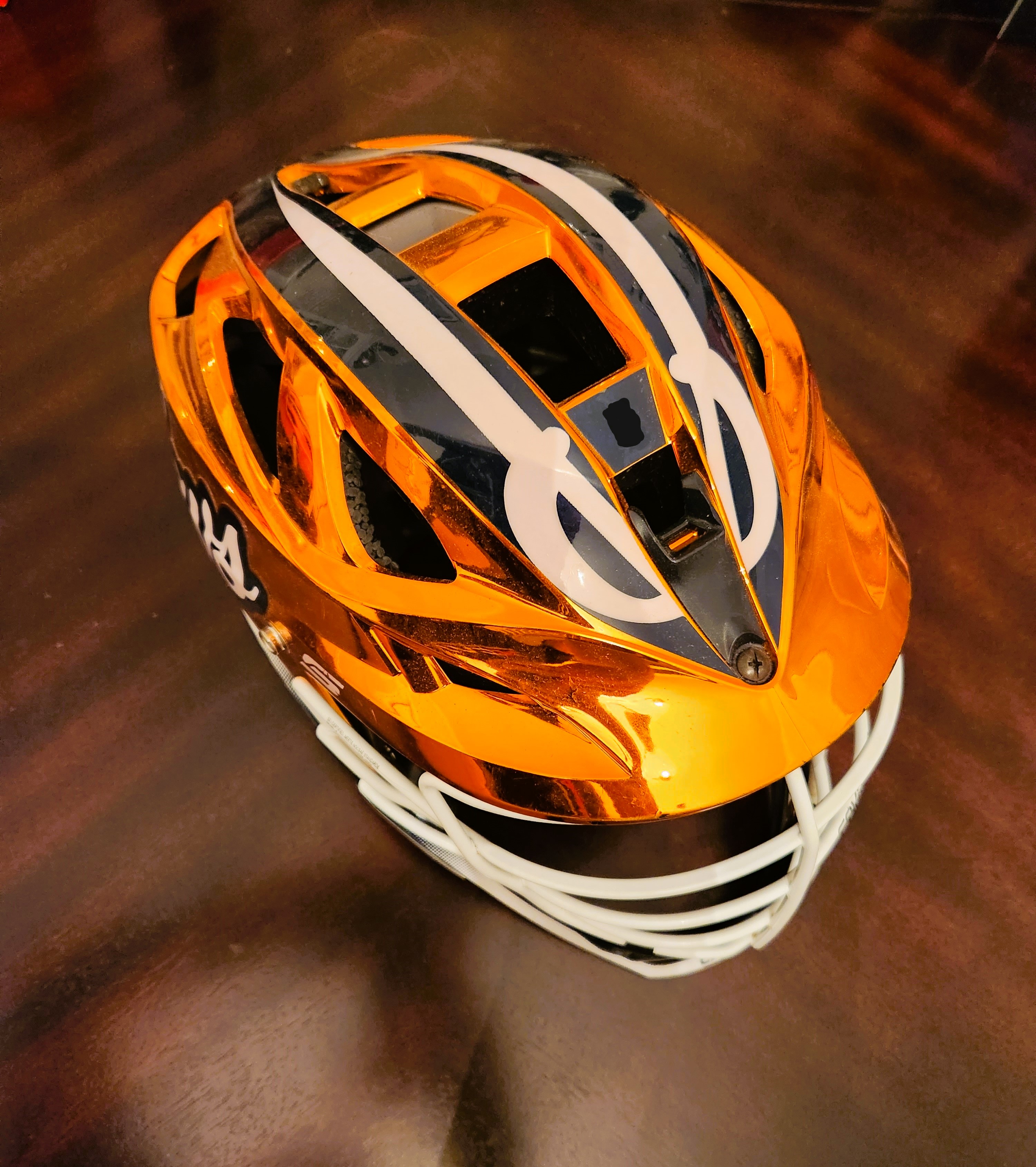 Cascade S Orange Chrome Helmet - ADULT - Mint condition | SidelineSwap