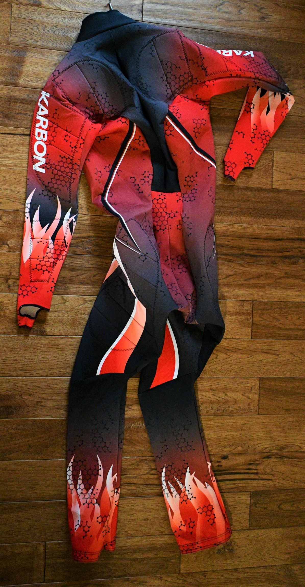 KARBON adult SPEED SUIT ski race LARGE padded GS | SidelineSwap