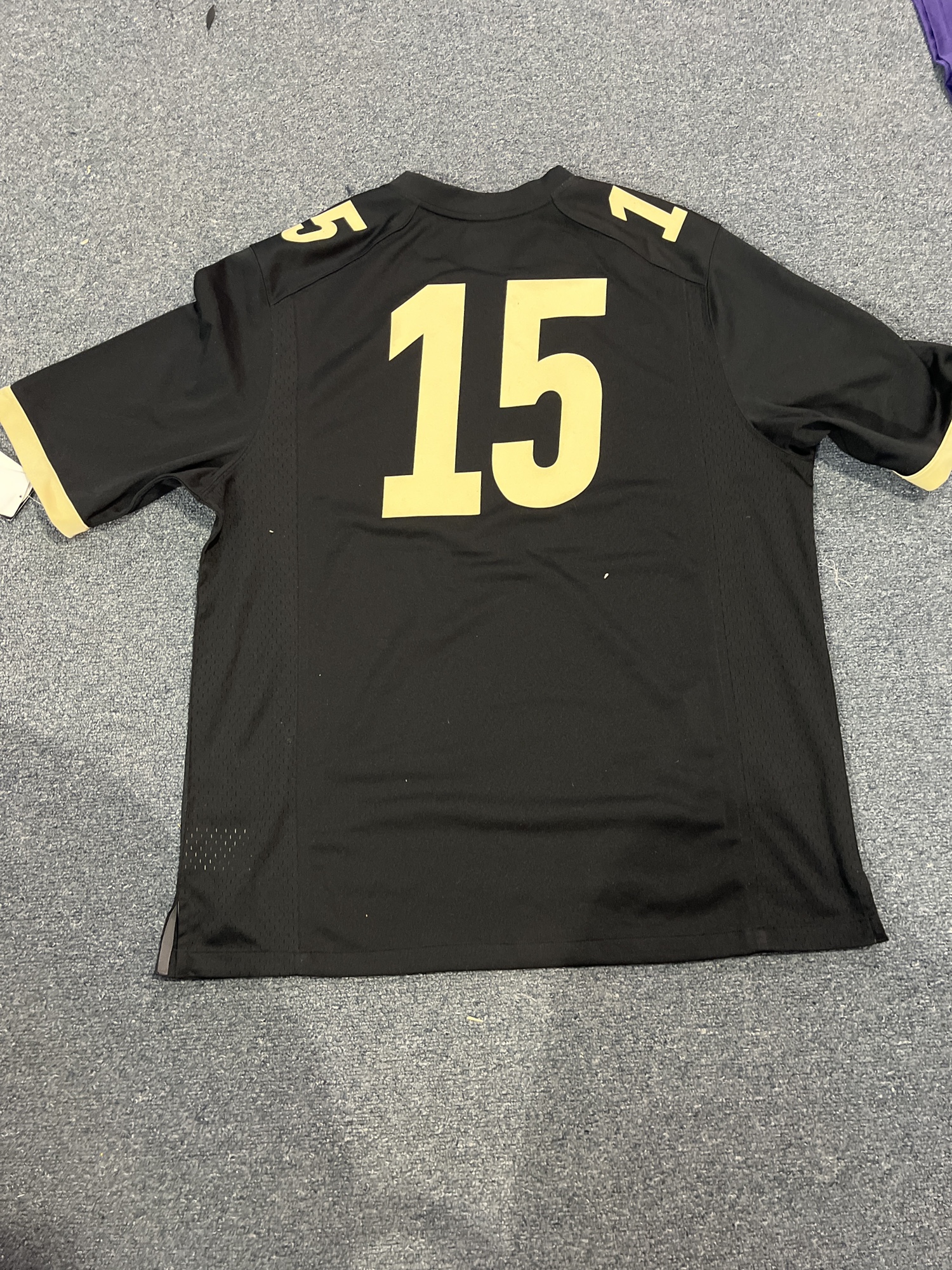 New Black Nike Team Jersey Purdue University #15 XL | SidelineSwap