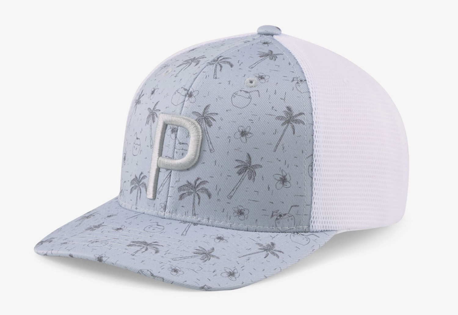 NEW Puma Tropical Bliss Trucker P110 Snapback High Rise Golf Hat/Cap ...