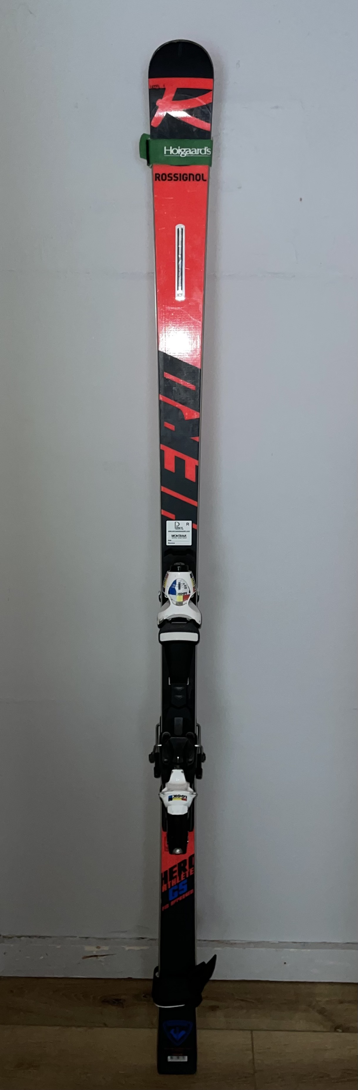 Used Rossignol Racing Hero FIS GS Pro Skis With Bindings Max Din 18 ...