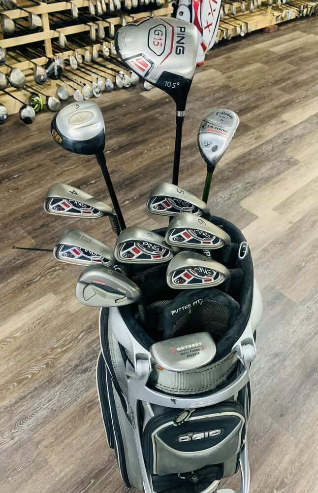 Complete Set of PING Golf Clubs + Bag - Regular Flex, G15 | SidelineSwap