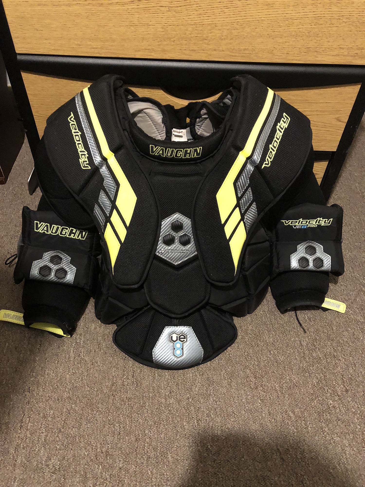 Used Small Vaughn Velocity VE8 Pro Goalie Chest Protector | SidelineSwap
