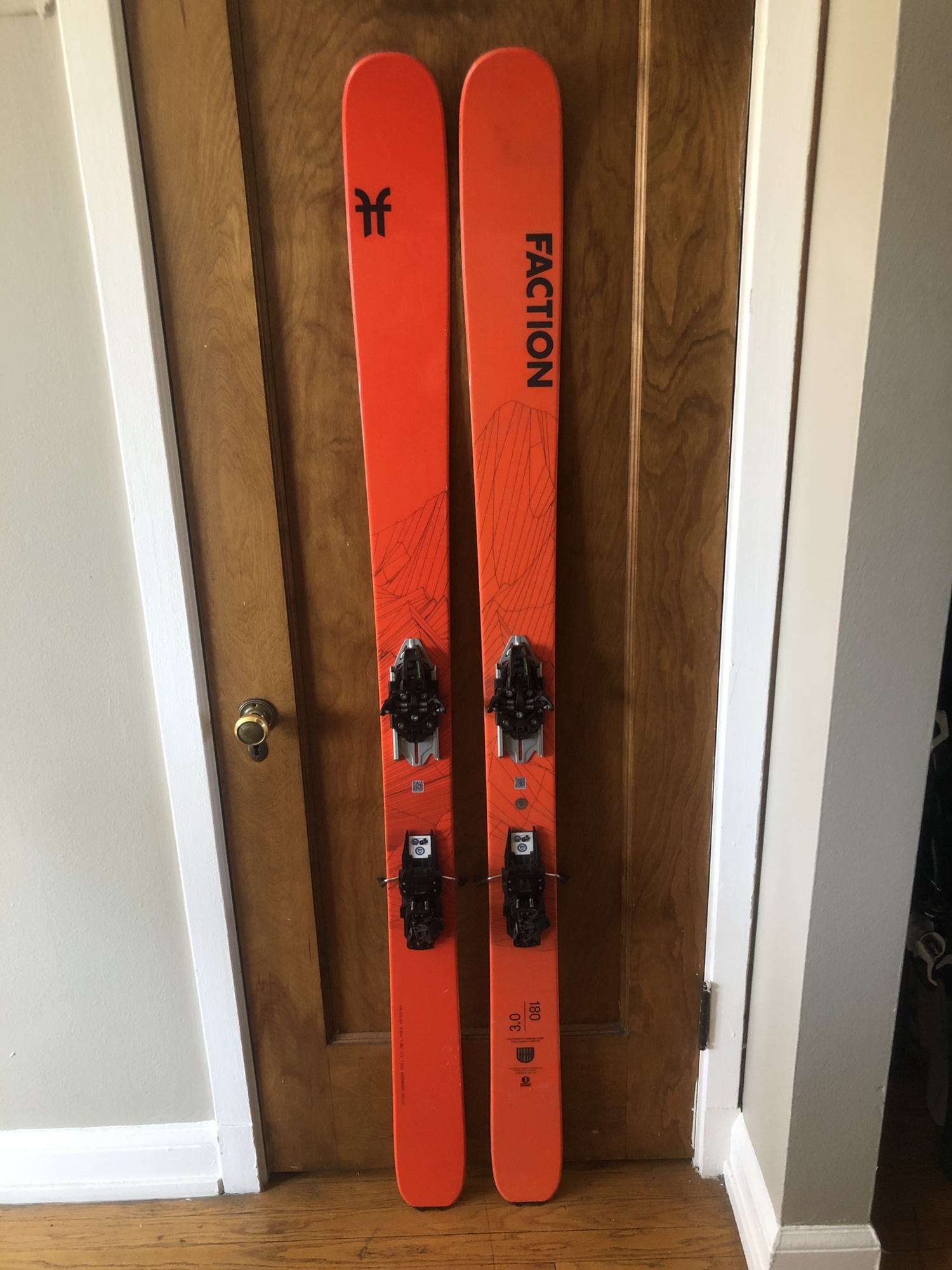Faction Agent 3.0 180cm with Adjustable Dynafit Backcountry Bindings ...