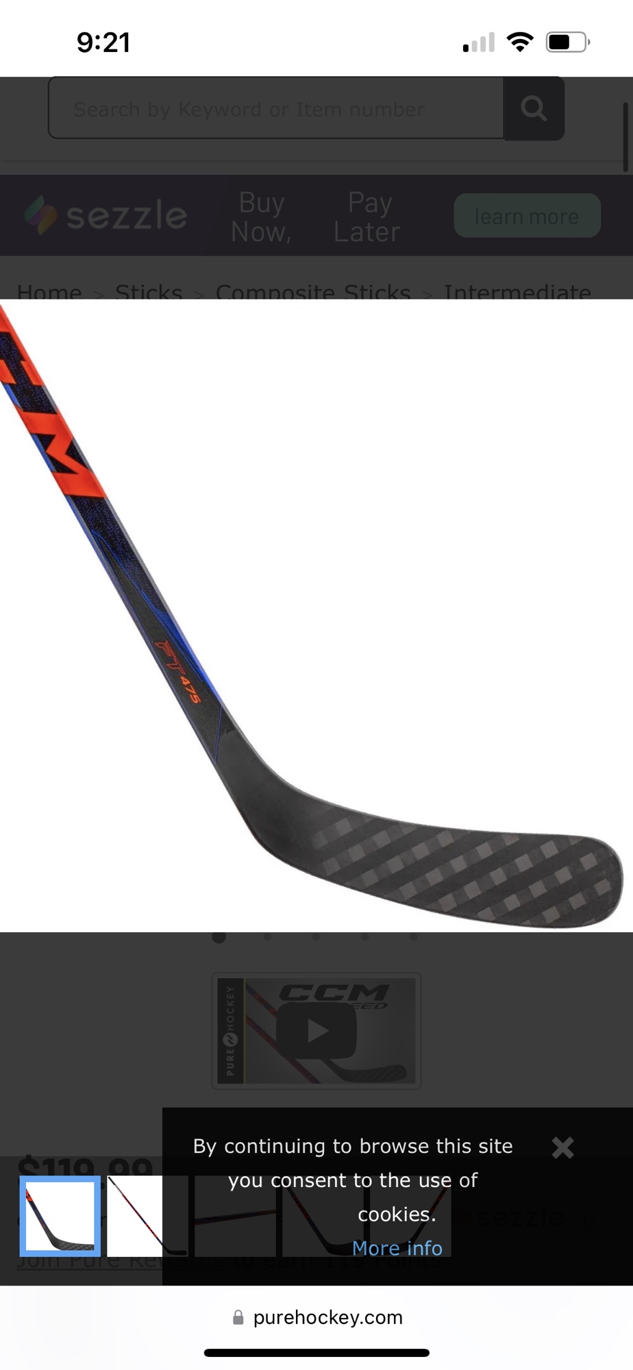 Senior Right Handed P88 Jetspeed Hockey Stick | SidelineSwap