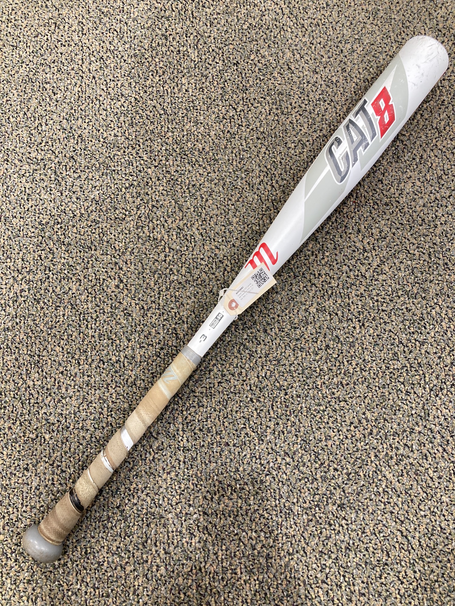 Used BBCOR Certified Marucci CAT 8 Alloy Bat -3 28OZ 31" | SidelineSwap