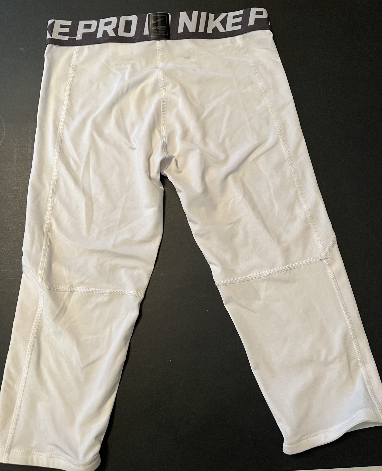 White Basketball Boys Nike Compression Pants | SidelineSwap