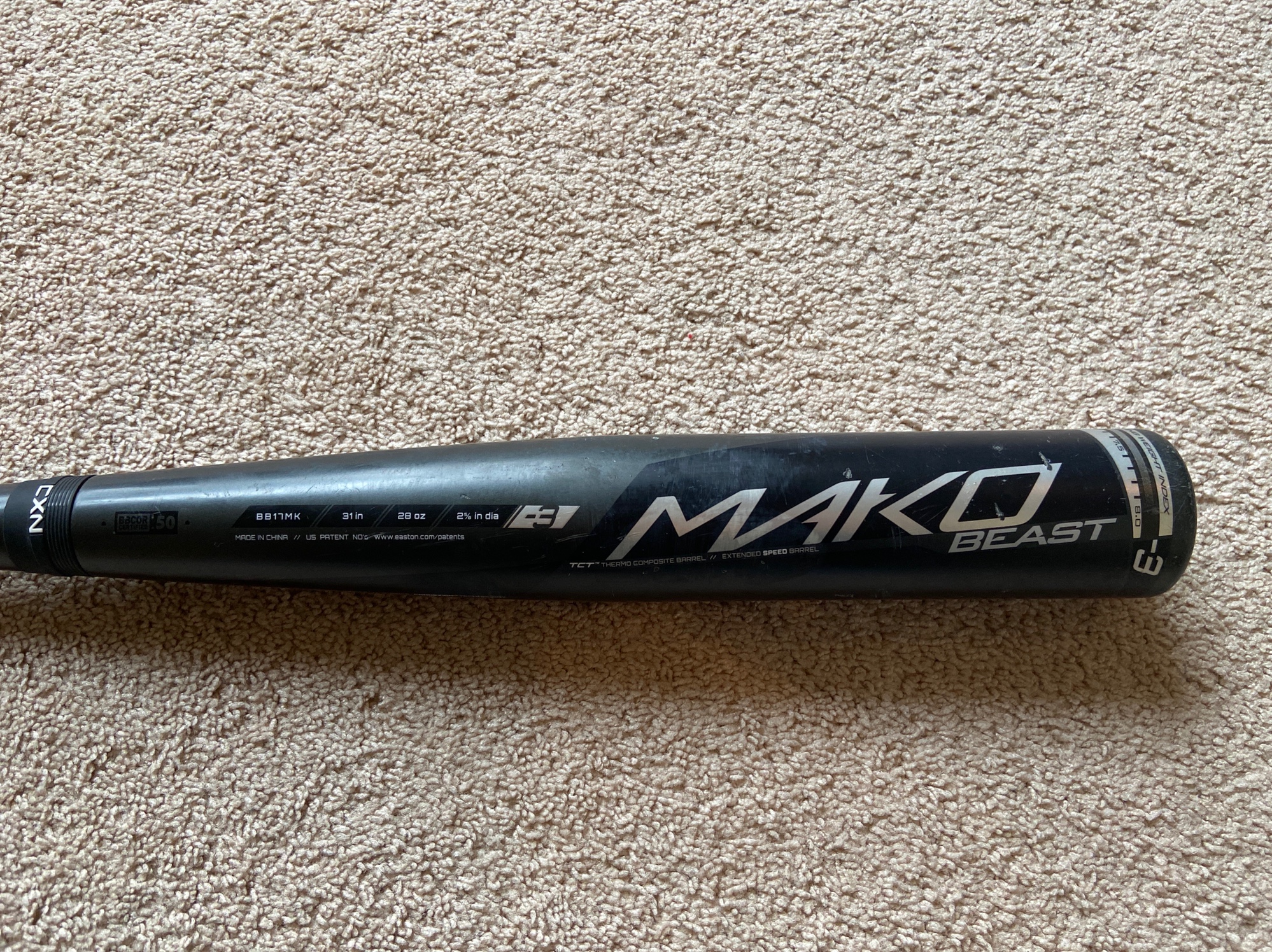 2017 Composite (-3) 28 oz 31" Mako Beast Bat | SidelineSwap