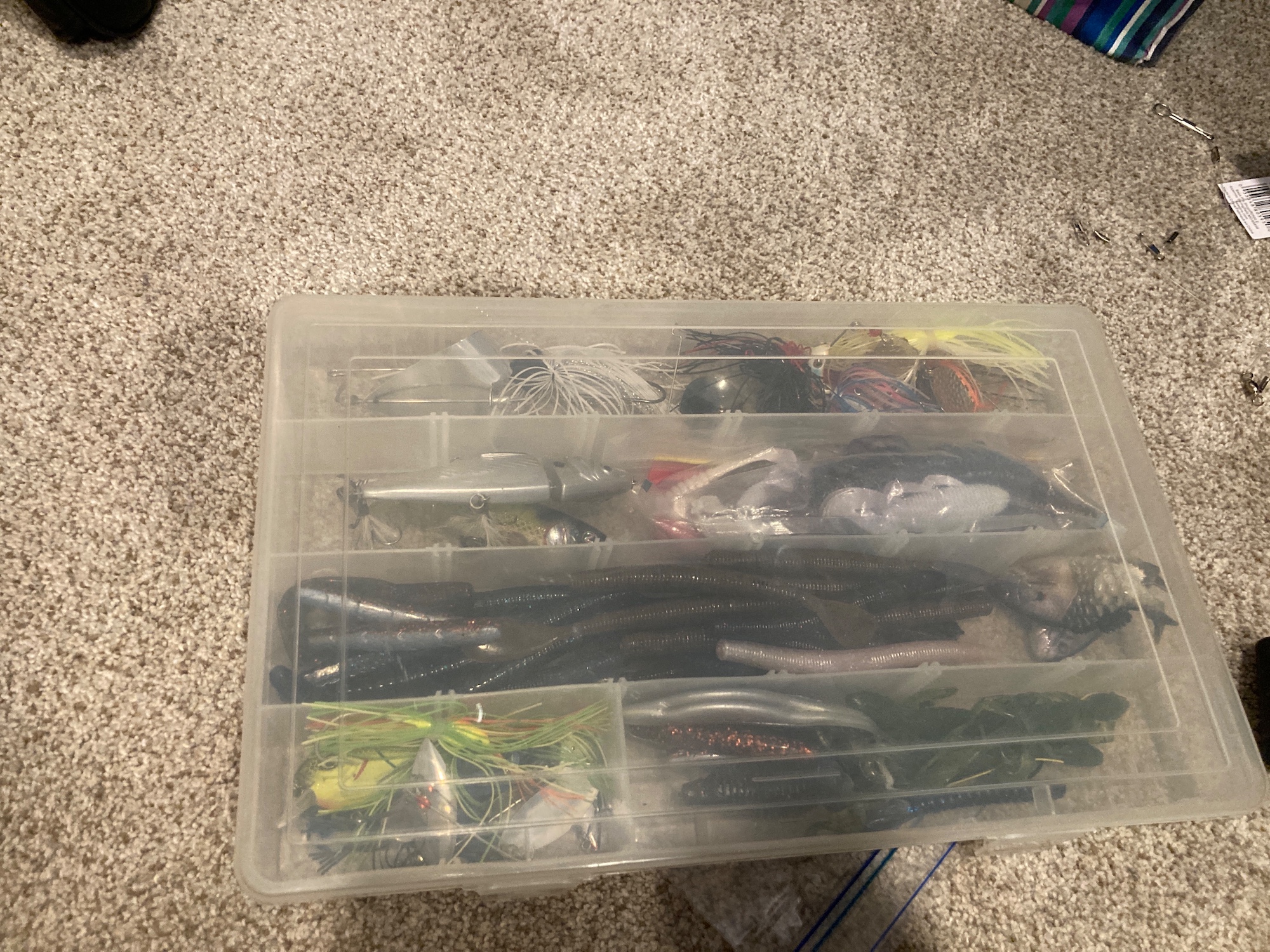 Assorted Bass And Panfish Lure Set with Tackle Box | SidelineSwap