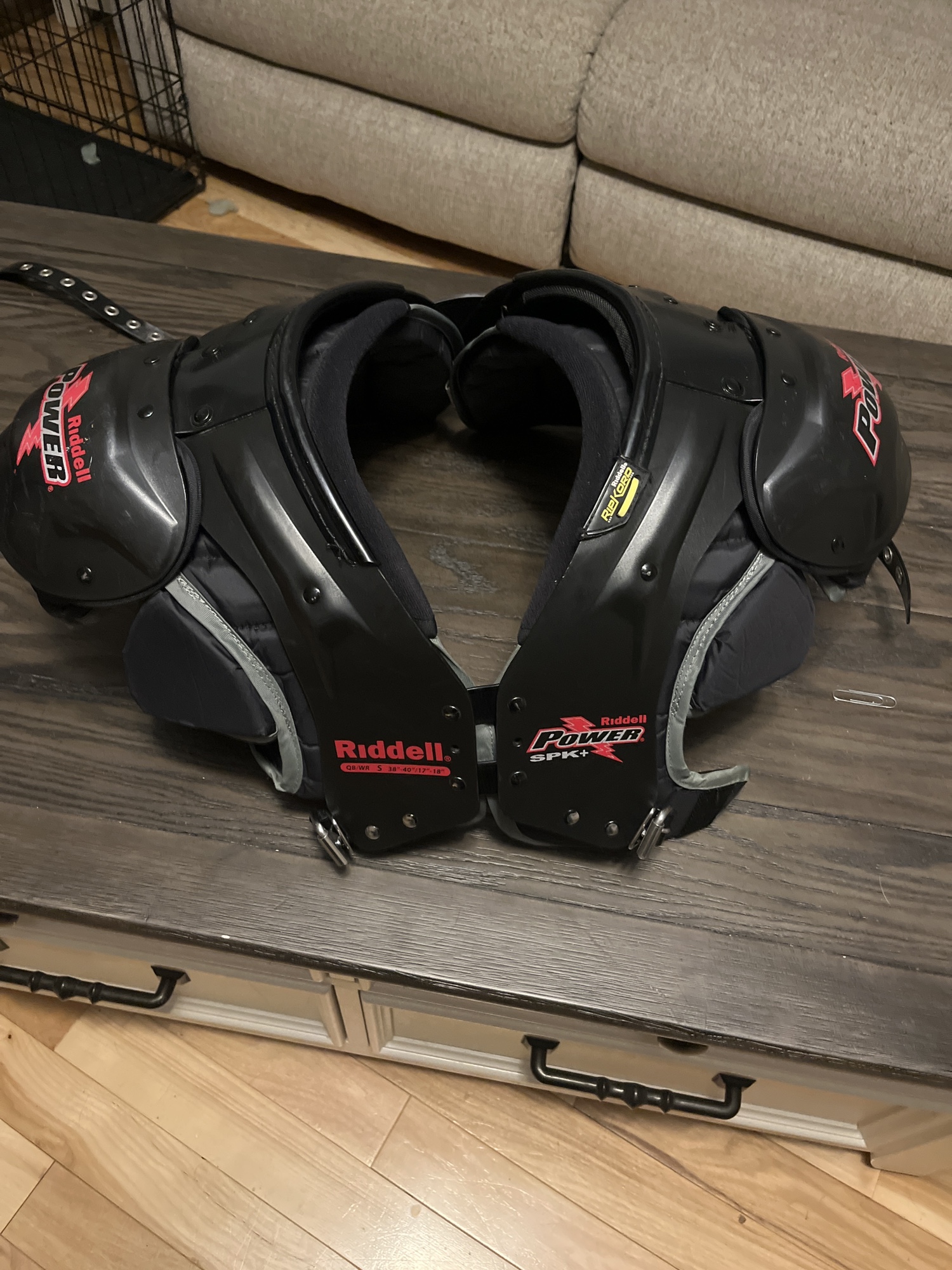 Used Small Riddell Power SPK+ Shoulder Pads | SidelineSwap