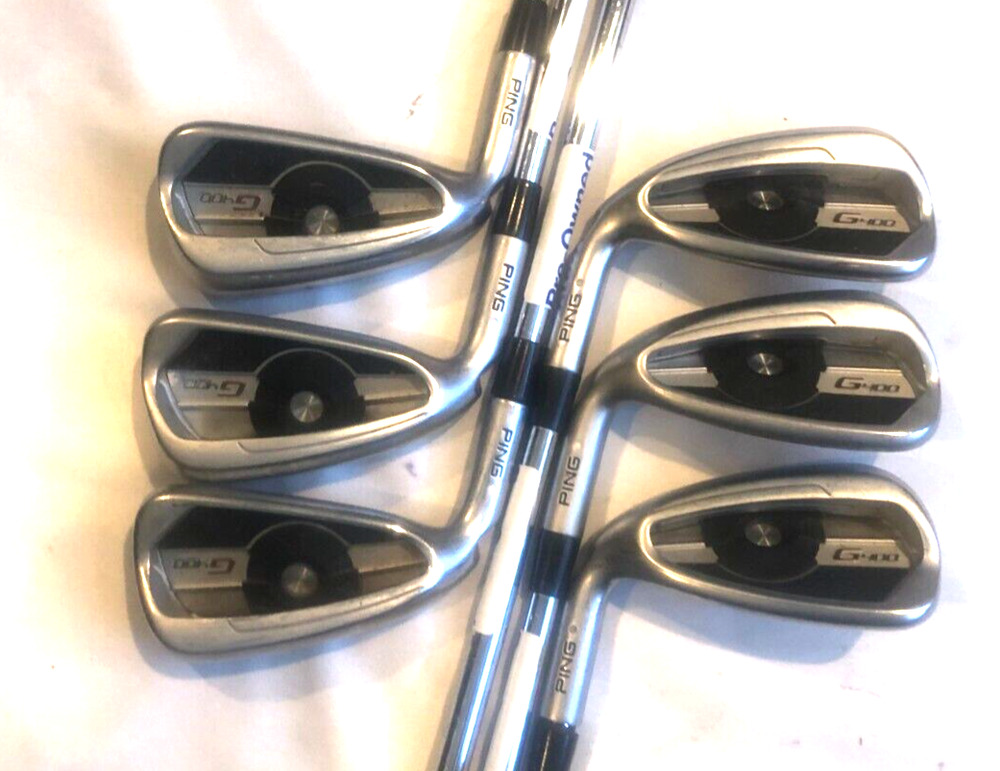 Ping G400 White Dot Iron Set 5-PW LEFT HANDED DG 120 X100 Extra Stiff Steel +1/2 | SidelineSwap