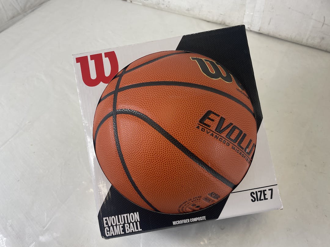 New Wilson Evolution Size 7 Indoor Game Ball Basketball | SidelineSwap