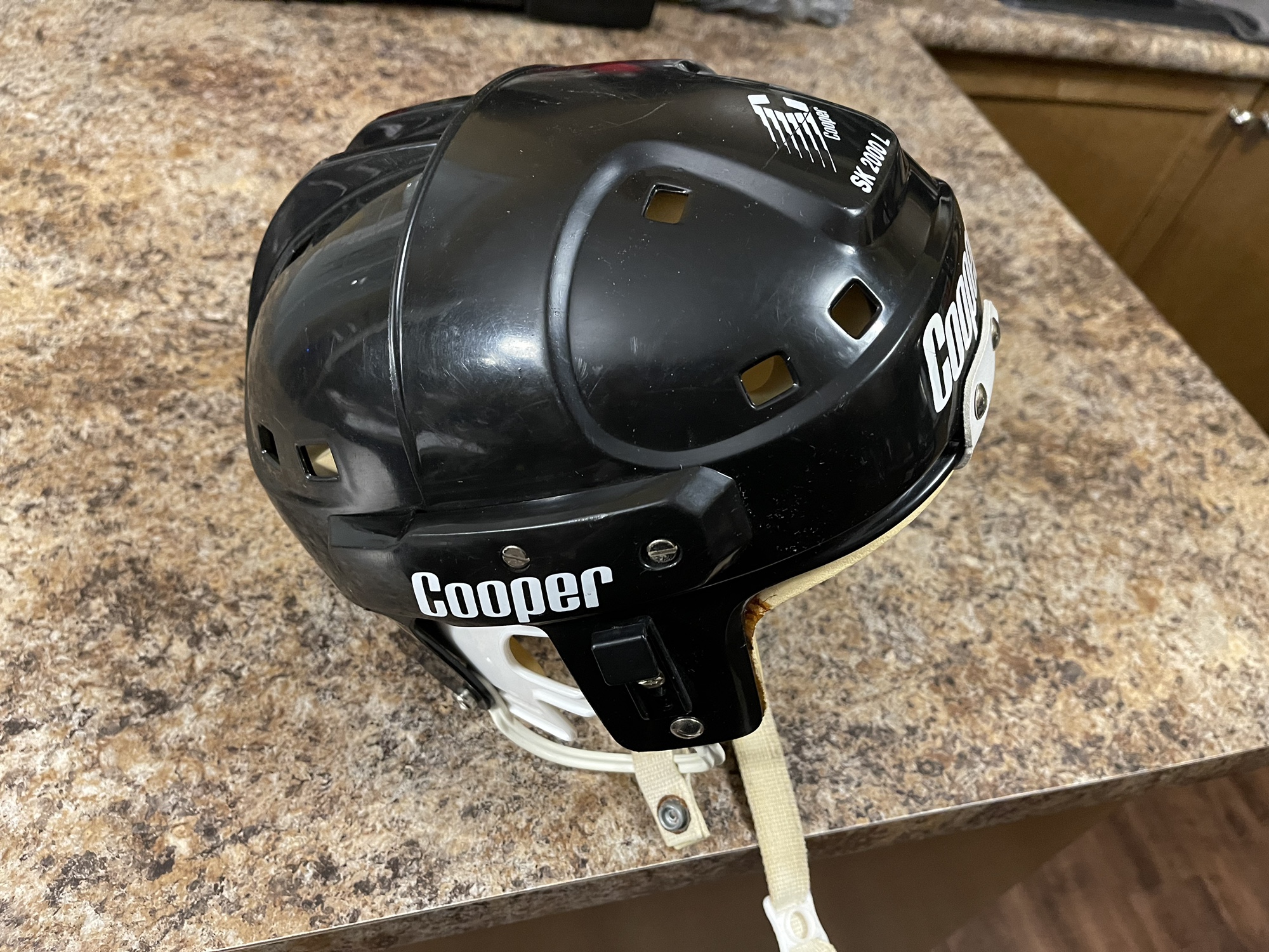Vintage Black Cooper SK2000 L Hockey Helmet | SidelineSwap
