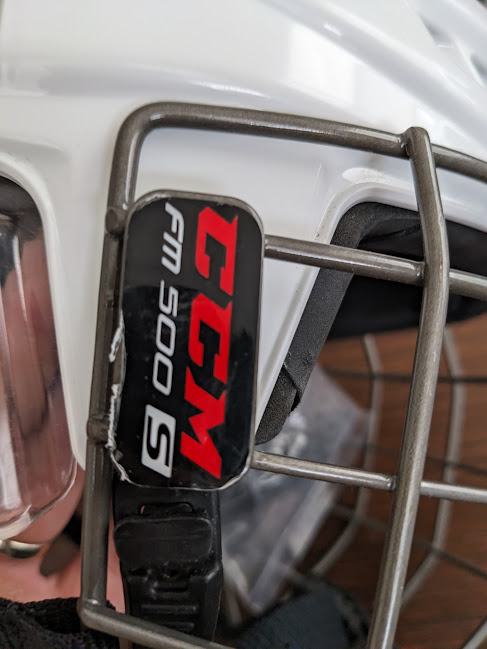 Used Small/Medium CCM FL500 Helmet with FM 500 Cage | SidelineSwap