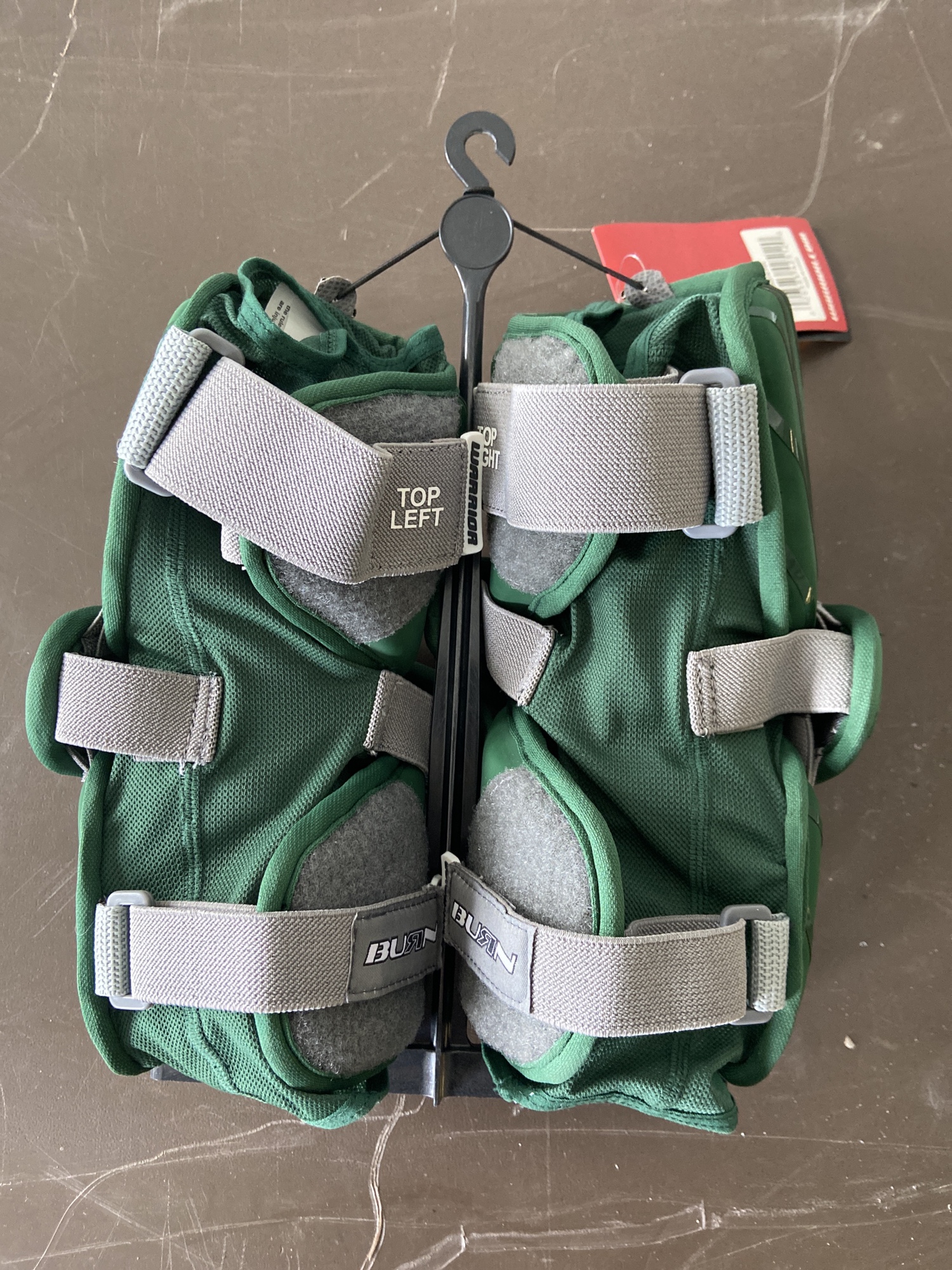 New Large Warrior Burn Arm Guards Green | SidelineSwap