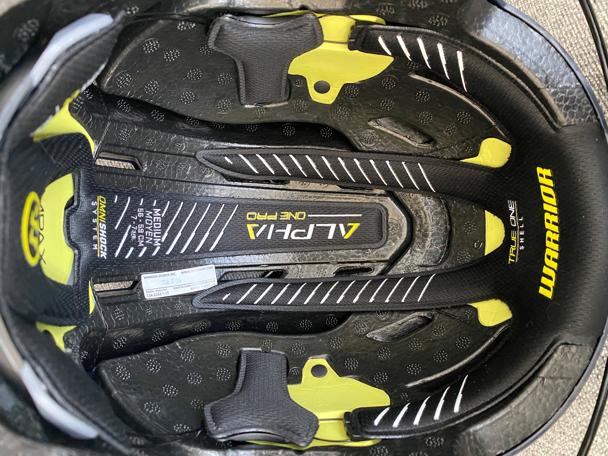 Warrior Alpha One Pro Hockey Helmet with Cage - M - Navy | SidelineSwap