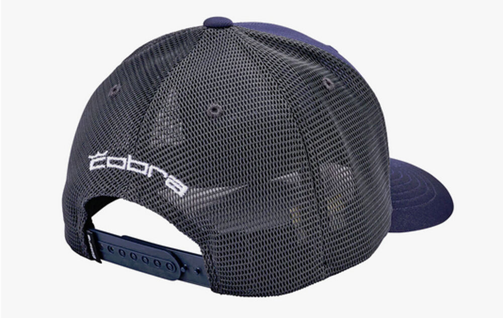 NEW Cobra Crown Trucker Navy/Gray/White Adjustable Snapback Golf Hat ...