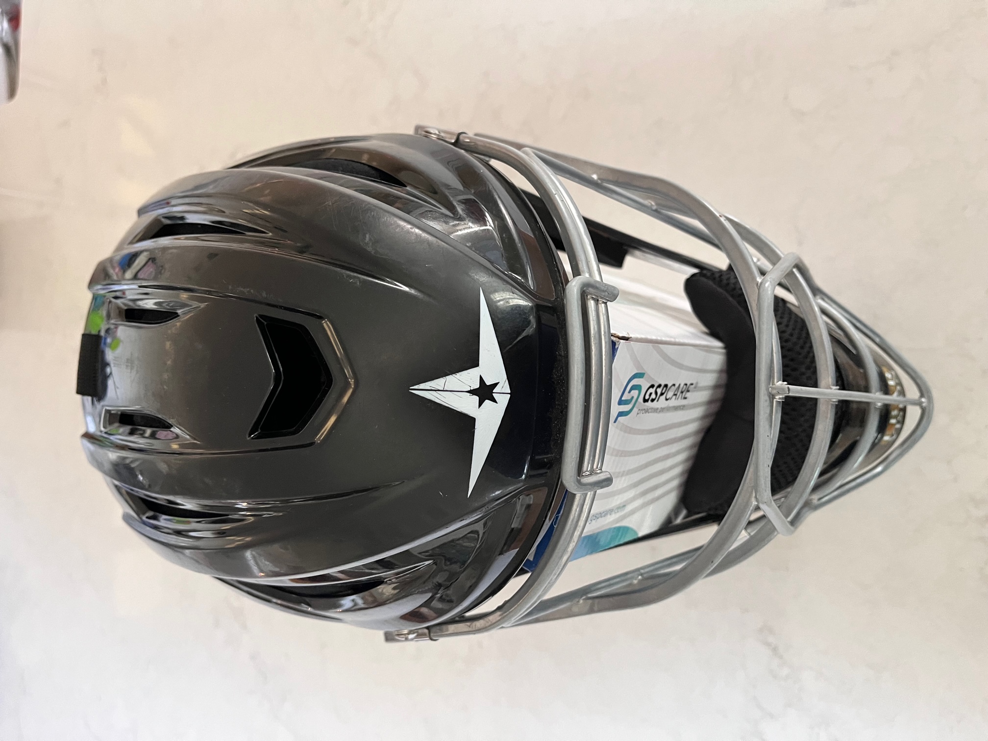 All Star System 7 Catcher's Mask - Black w/ Silver Face Mask | SidelineSwap