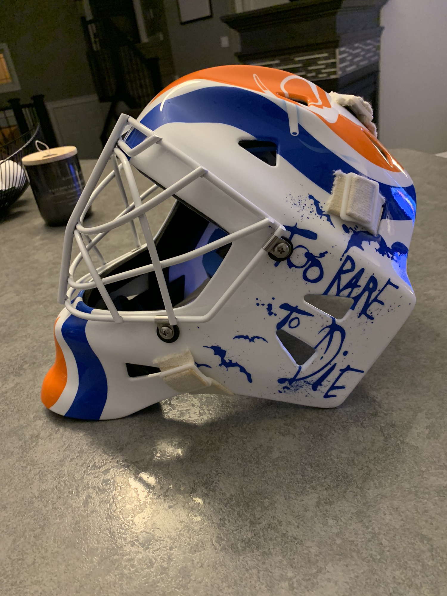 Goalie mask Eddy Ck Pro custom painted | SidelineSwap