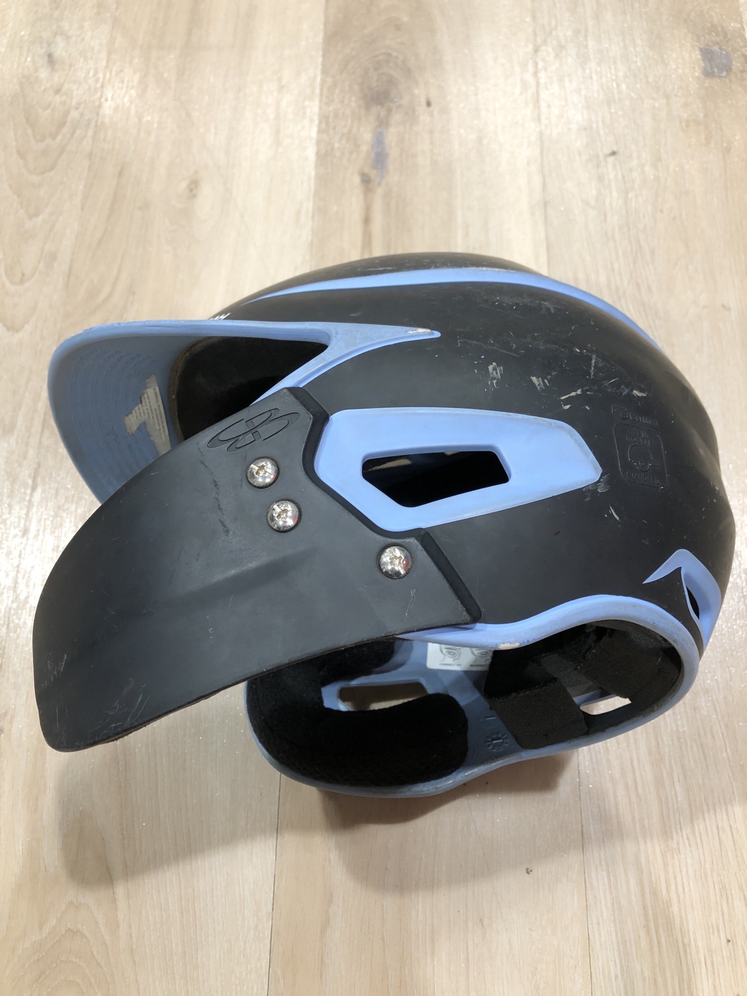 Used Boombah Batting Helmet with Jaw Guard (7 - 7 3/4) | SidelineSwap