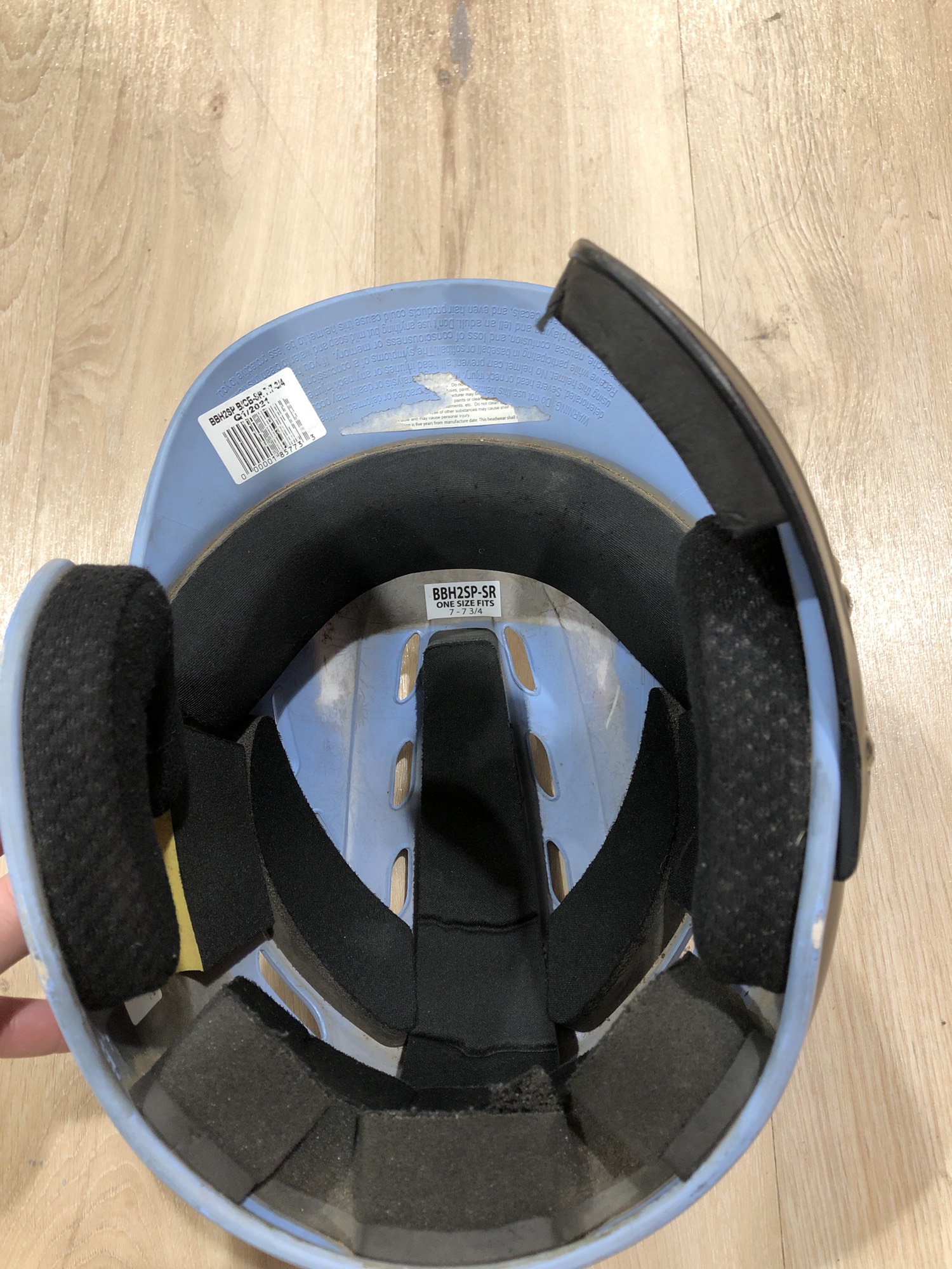 Used Boombah Batting Helmet with Jaw Guard (7 - 7 3/4) | SidelineSwap