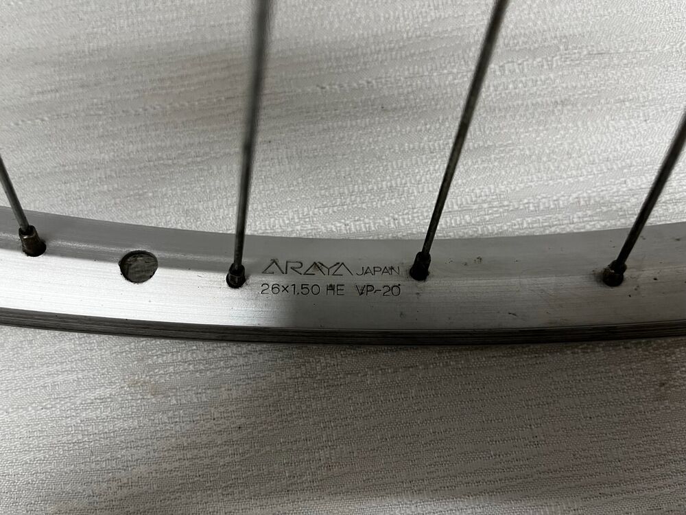 Vintage Araya VP-20 7-Speed 26" Mountain Bike Wheelset Shimano Exage ...