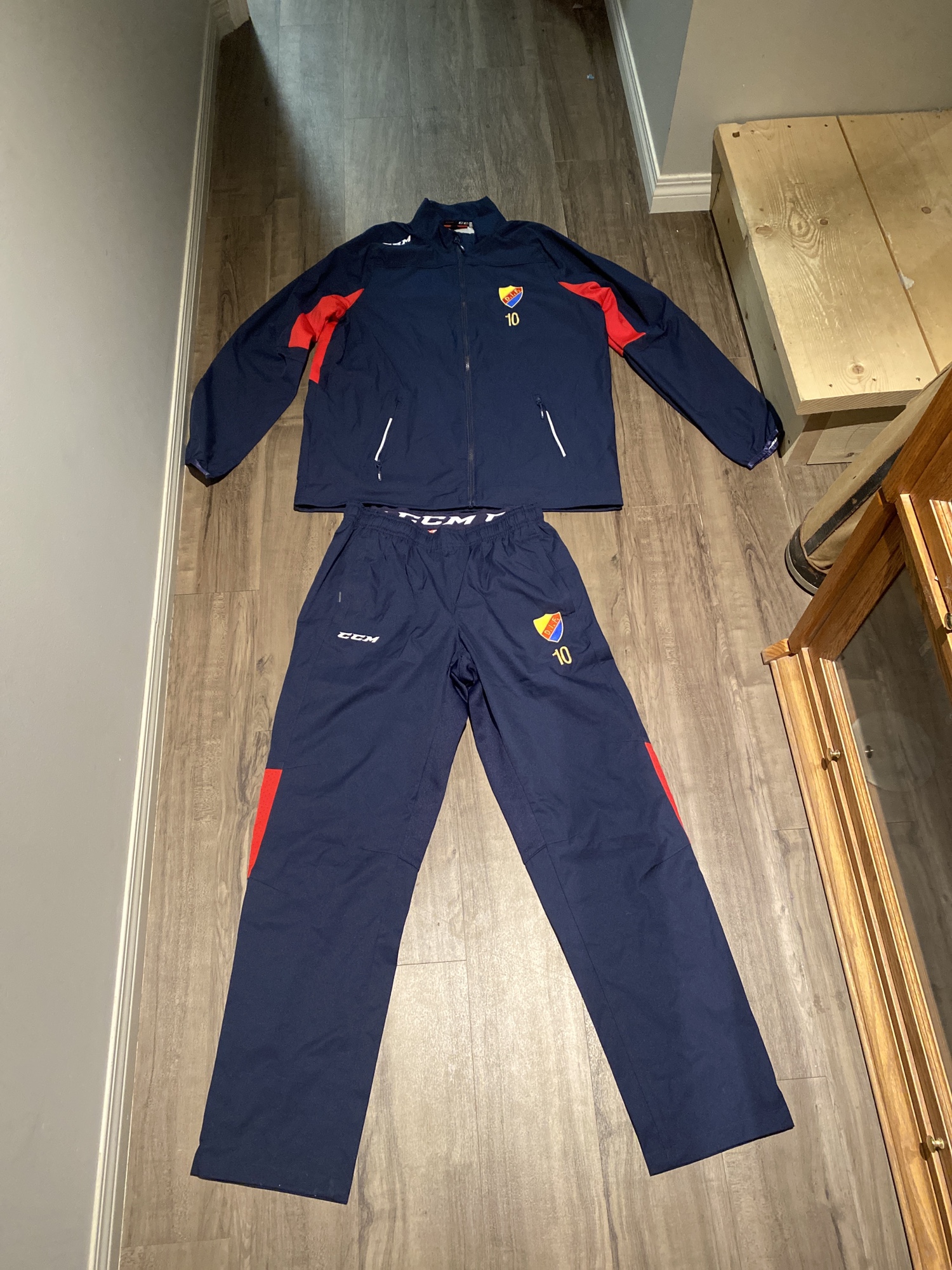 Blue New Men's CCM Djurgarden Track Suit | SidelineSwap