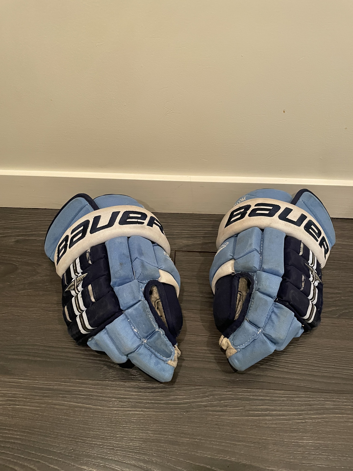 Used Bauer 15" 4 Roll Gloves - UMaine Colors | SidelineSwap