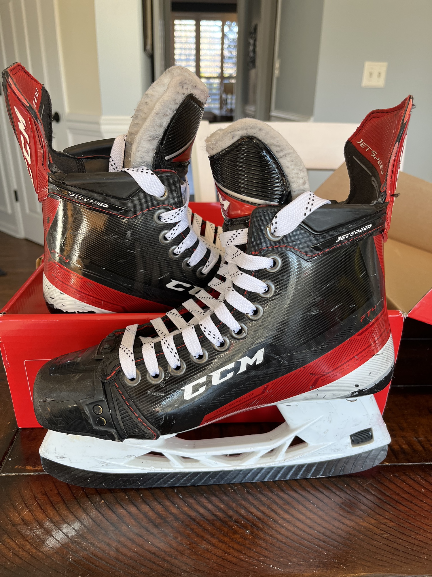 Used CCM Regular Width Size 6.5 JetSpeed FT4 Pro Hockey Skates ...