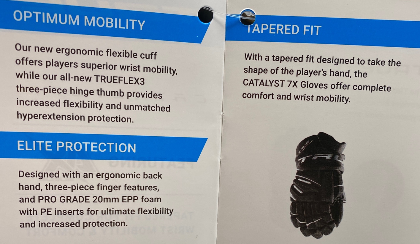 NEW True Catalyst 7X Gloves, Black/Red, 12” | SidelineSwap