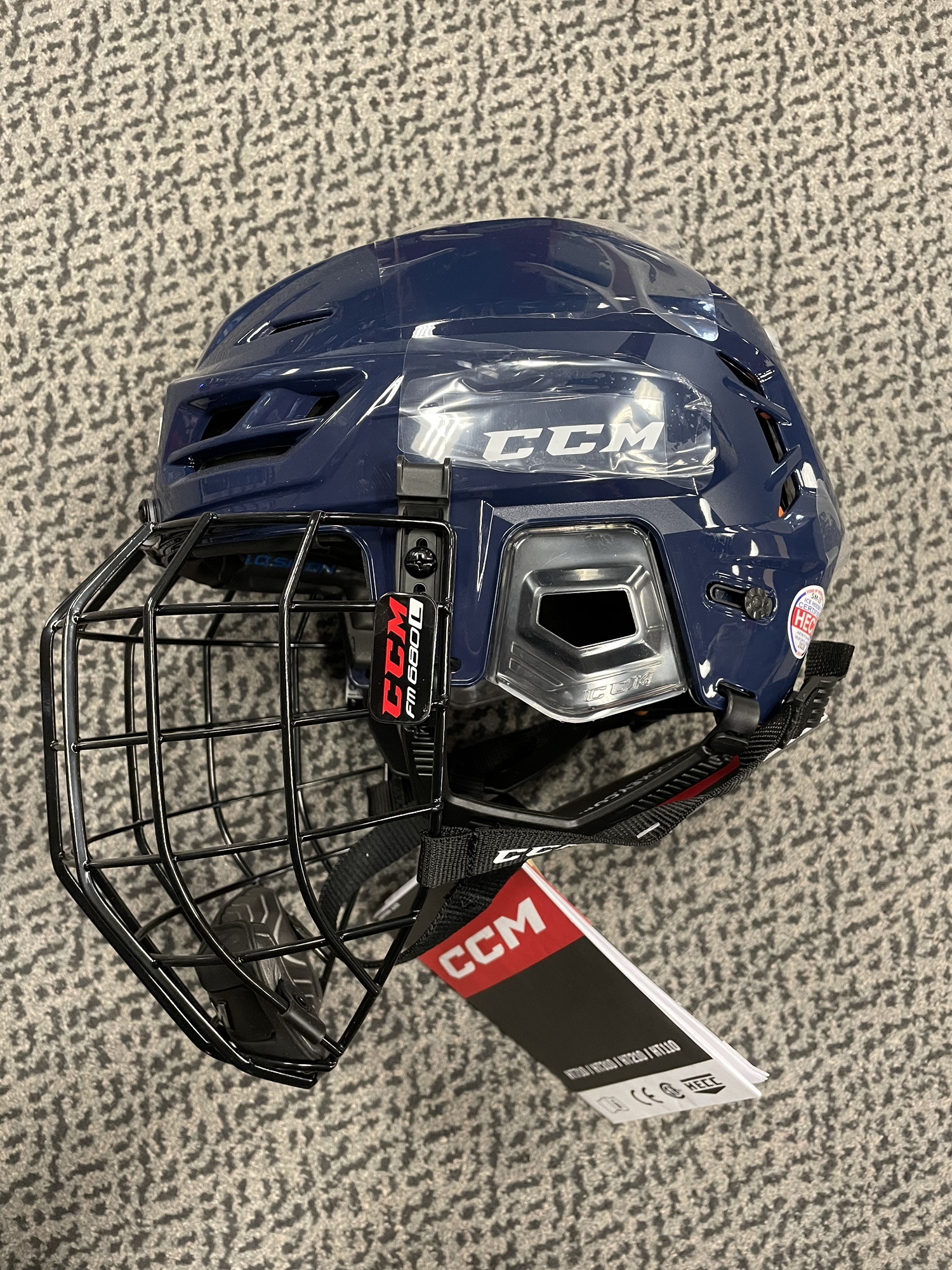 CCM Tacks Navy 710 combo helmet | SidelineSwap