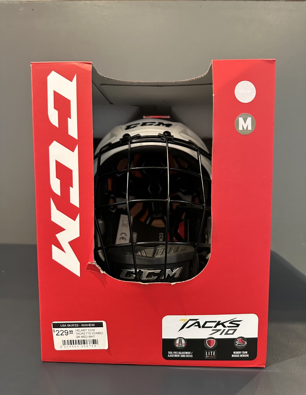 CCM Tacks 710 Combo SR MED Helmet | SidelineSwap