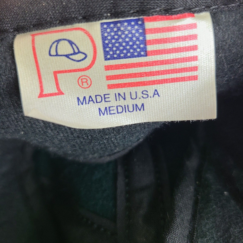 Vtg P Brand Forest Green Wool Trapper Hunters Cap Hat Ear Flap Size: M ...