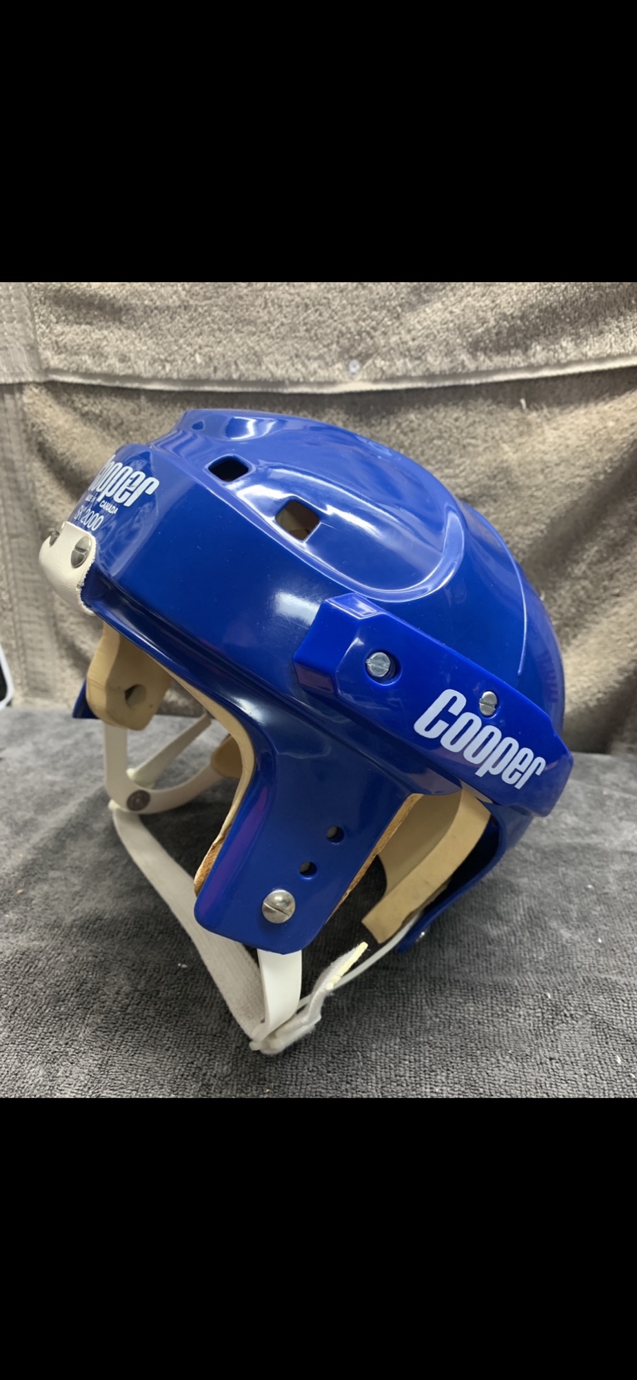 VINTAGE BLUE COOPER SK2000 HOCKEY HELMET | SidelineSwap