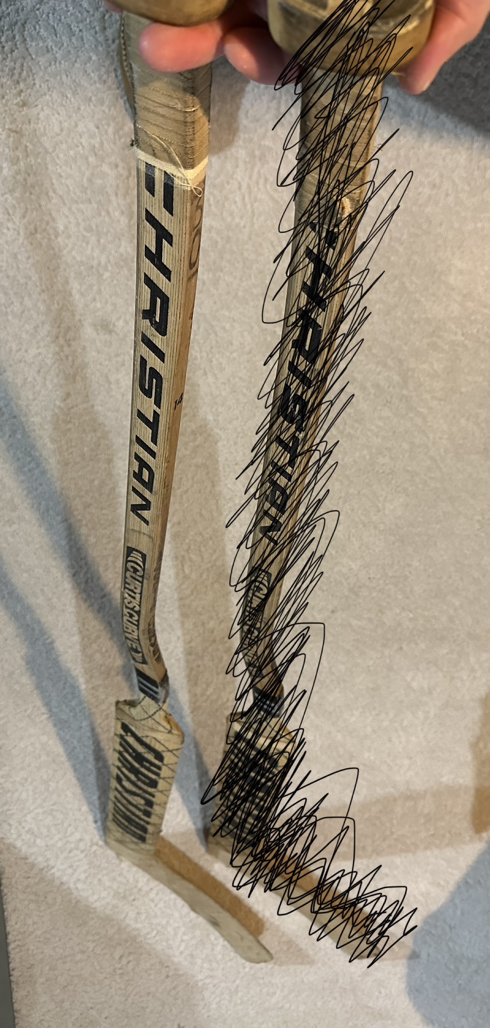 Christian Curtis Curve Goalie Stick | SidelineSwap