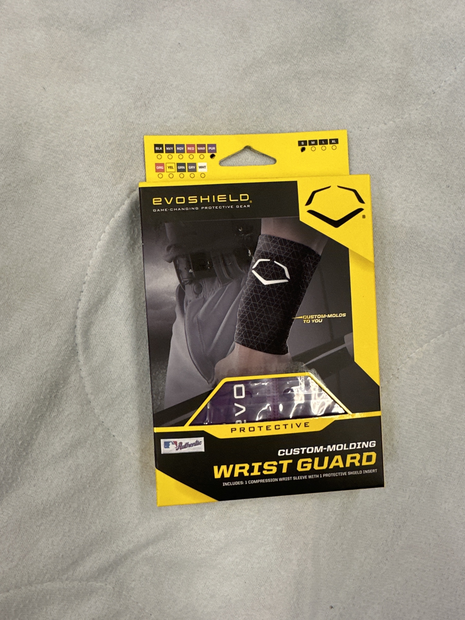 Purple New EvoShield Wrist Guards Small | SidelineSwap