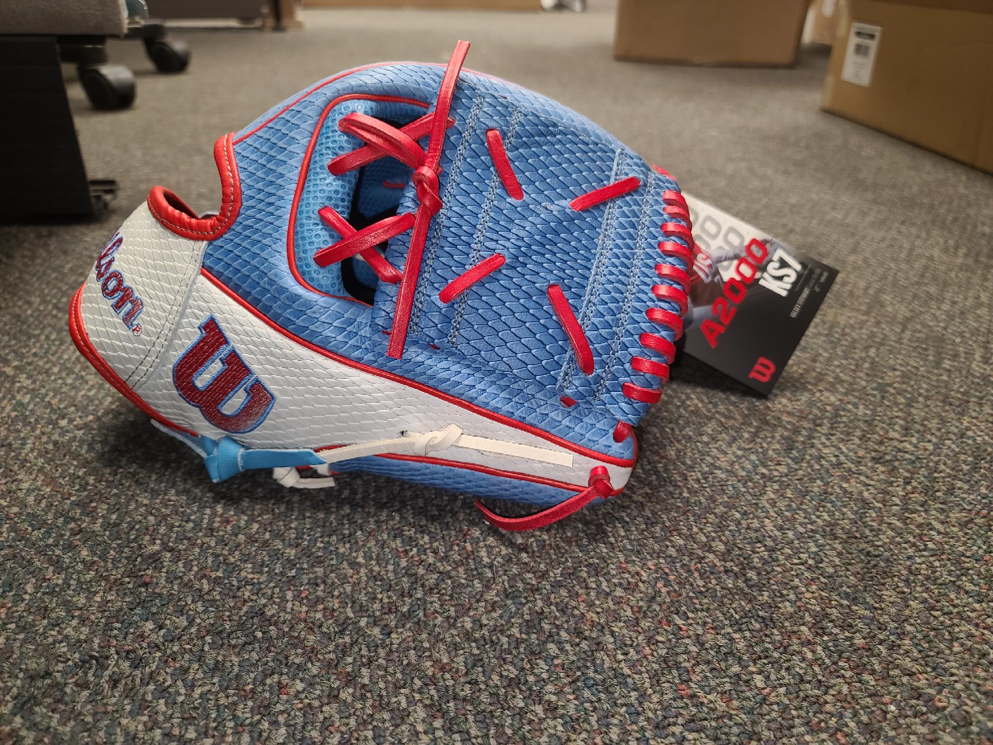 New Wilson A2000 SnakeSkin KS7 Spin Control Kelsey Stewart 12 ...