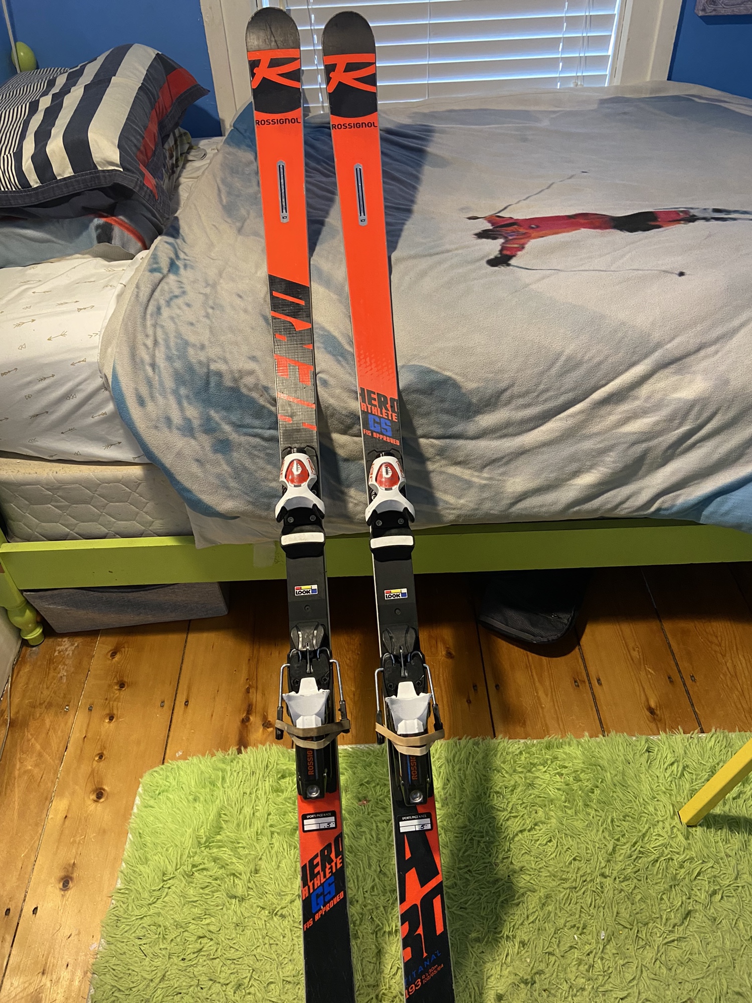Rossignol Hero FIS Pro Men's GS Skis Used 193cm With Bindings ...