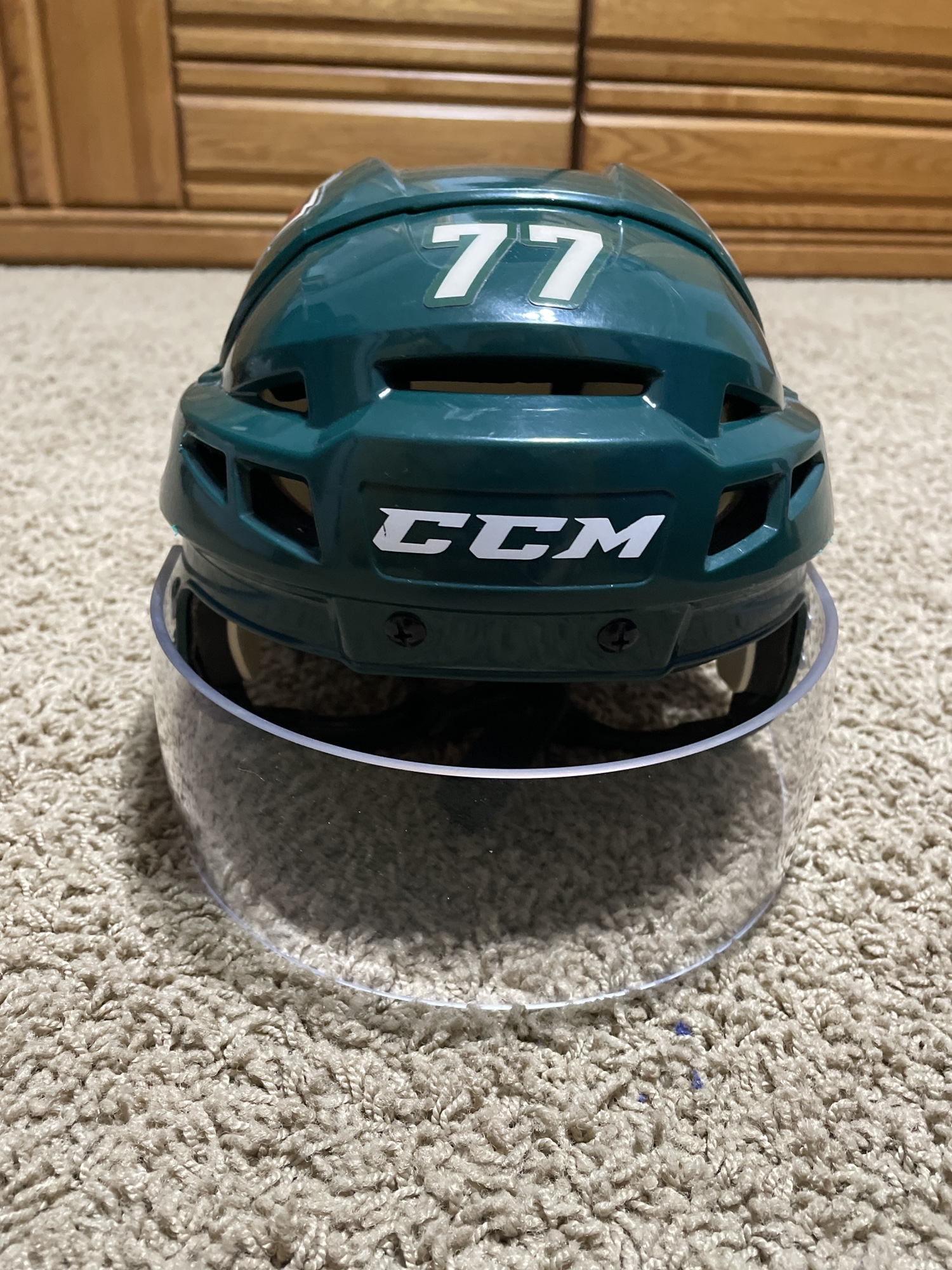 Used Medium CCM Pro Stock Vector V08 Helmet | SidelineSwap
