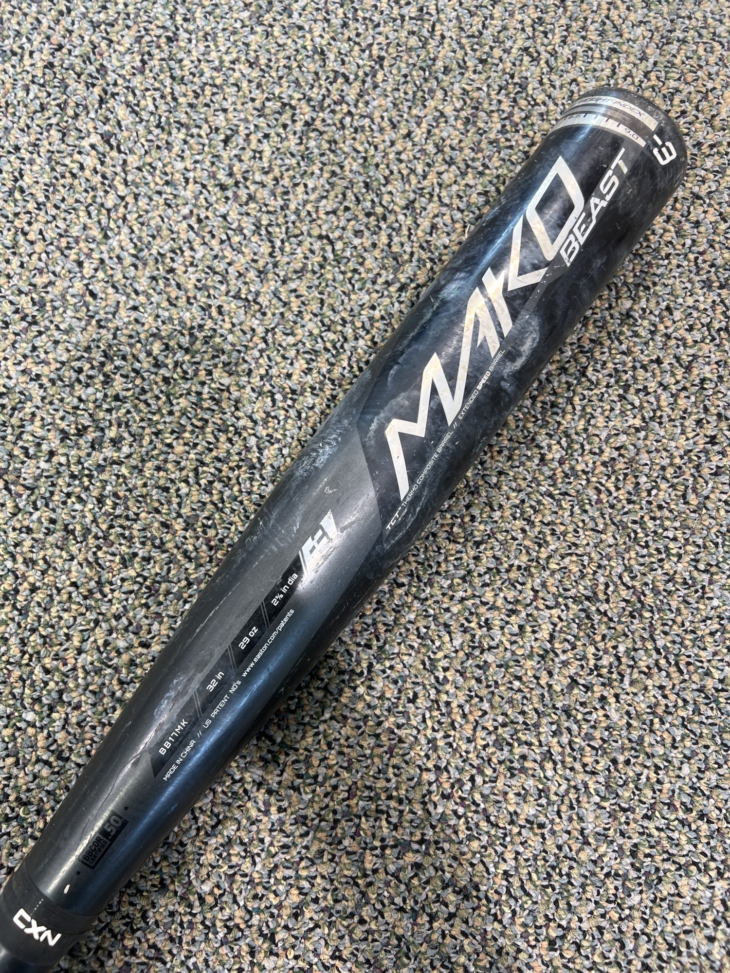 Used BBCOR Certified Easton Mako Beast Composite Bat -3 29OZ 32 ...