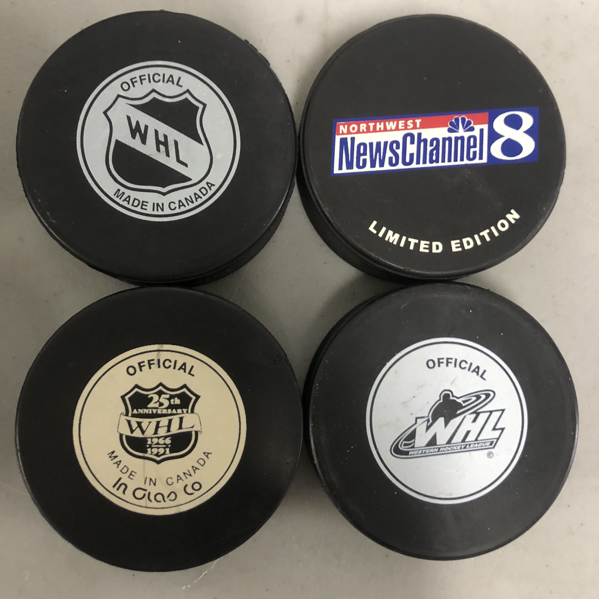 Portland WinterHawks WHL game pucks | SidelineSwap