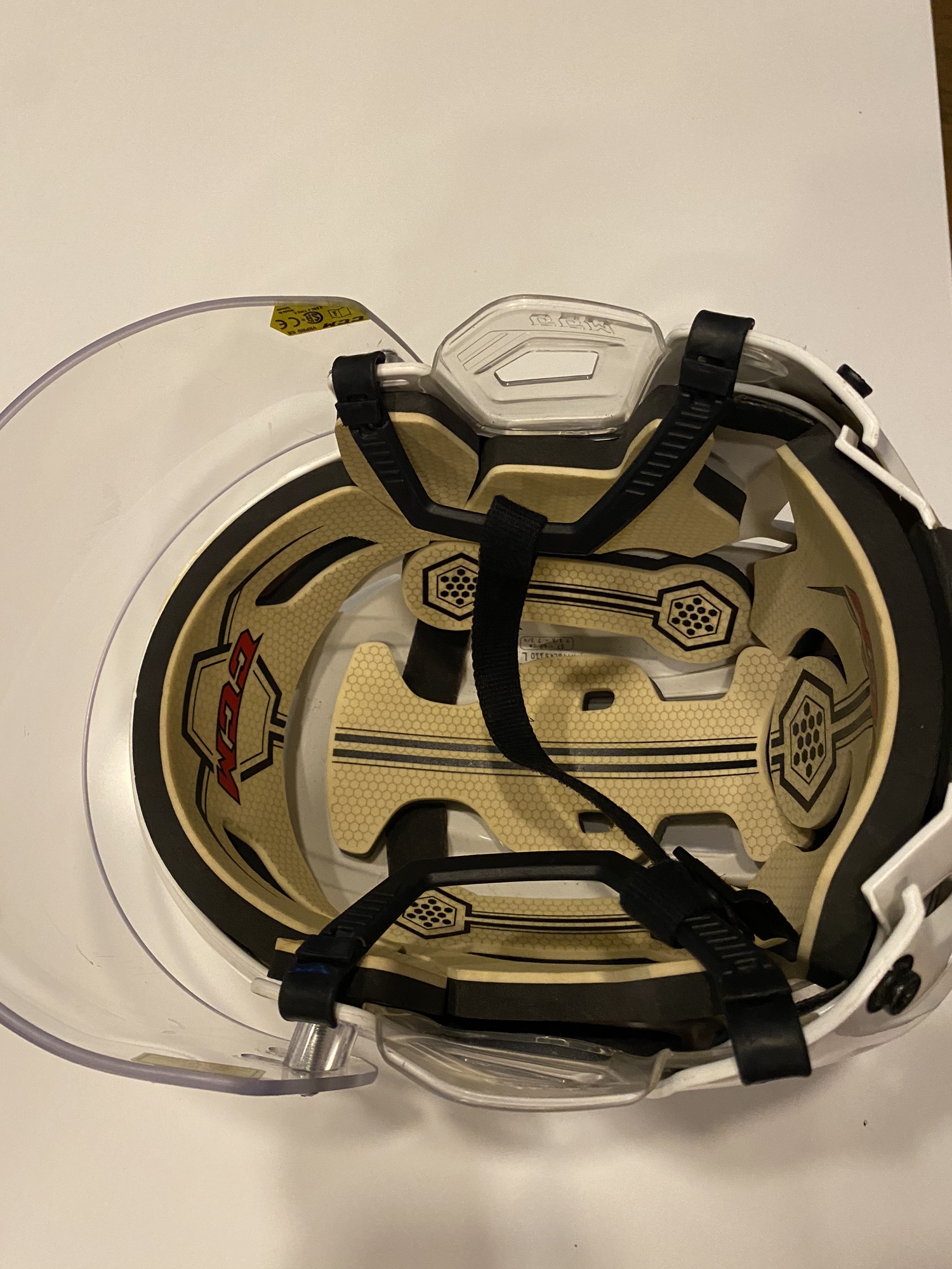 Used Large CCM Pro Stock Tacks 110 Helmet With CCM Visor | SidelineSwap